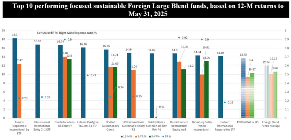 Chart of the Week - June 23, 2025: Sustainable foreign large blend ...
